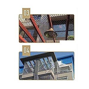 MAGFYLY Banister Guard net Children's Stair Safety Net, Nylon Rope Isolation Net, for Balcony Swimming Pool Anti-Fall Net Bed Fence Net, Including Cable Tie, White, 1x9m (Size : 19m(329ft))