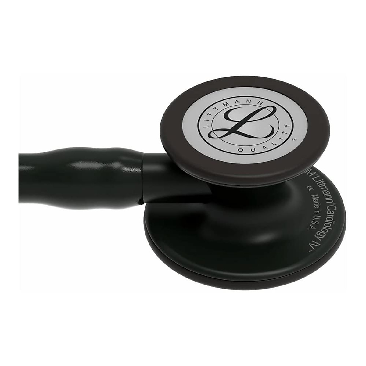 3M Health Care MMM 6163 Littman Cardiology IV Diagnostic Stethoscope, Black Finish Chestpiece, Black Tubing, 27" Length