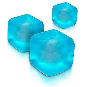 Extra Large Reusable Ice Cubes - BPA Free Plastic - for Cool Therapy Machine or Drink Dispensers - Ice Therapy System