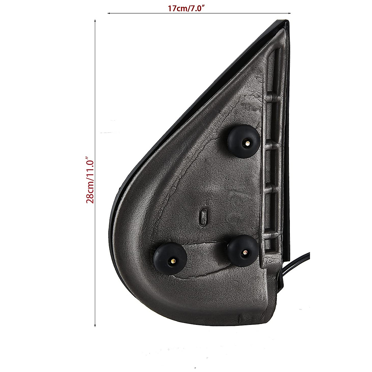 ZAPOSTS Rearview mirror Replacement Fit for 2007-2013 for Chevy Silverado 1500 2500 HD 3500 HD for GMC Sierra 1500 2500 HD for GMC Yukon/Yukon XL 1500 Power Heated Manual Fold Right Side View Mirror