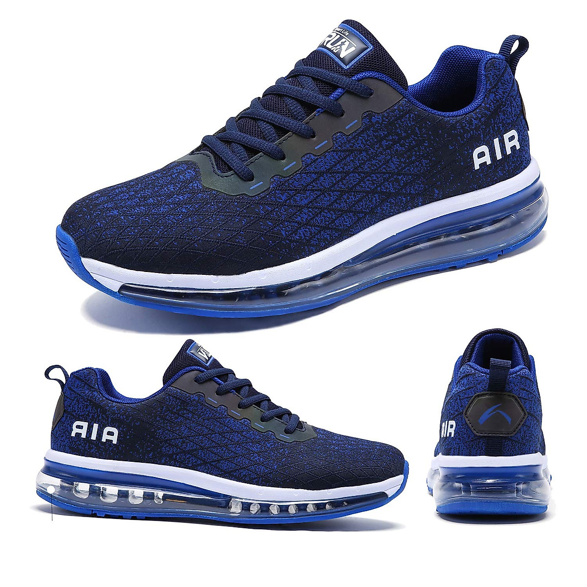 Azooken Mens Tennis Footwear Shoes Walking Casual Breathable Jogging Outdoor Sports Fitness Road Lightweight Trail Running Sneakers(8998 Blue 45)