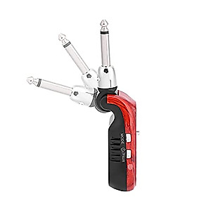 Bnineteenteam Guitar Effector, USB Rechargeable Battery and Guitar Effector, Super Portable Guitar Transmitter Receiver with 5 Sound Modes Accessory Mixer Supplies