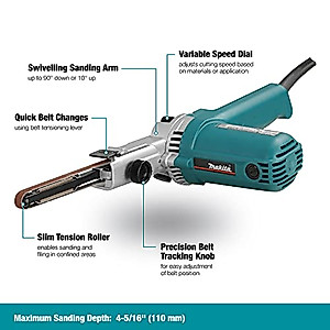Makita 9032 3/8" x 21" Belt Sander , Blue