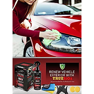 Super Shine Armor Supreme Quality Waterless Wash and Wax Ceramic Coating with Accessories - Clean Vehicle Exterior, Shine, and Protect from Rusting and Scratches with Long Lasting Hydrophobic Effect