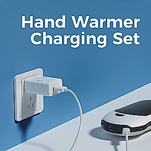 OCOOPA Hand Warmer Charger, 10W Charge Adapter, USB Wall Charger for 118s, USB C to USB A, 5V*2A