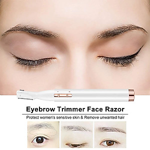 ZEXELLER Eyebrow Trimmer Facial Hair Trimmer for Women Electric Eyebrow Trimmer Epilator for Man Women