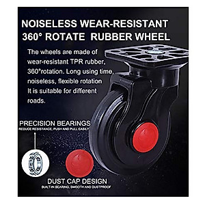 Generic Trolleys,Beauty Salon Cart Trolley Commercial Platform Trolley 400Kg, Indoor/Outdoor Foldable Platform Truck Flat Barrow with Heavy Duty Rubber Wheels for Home