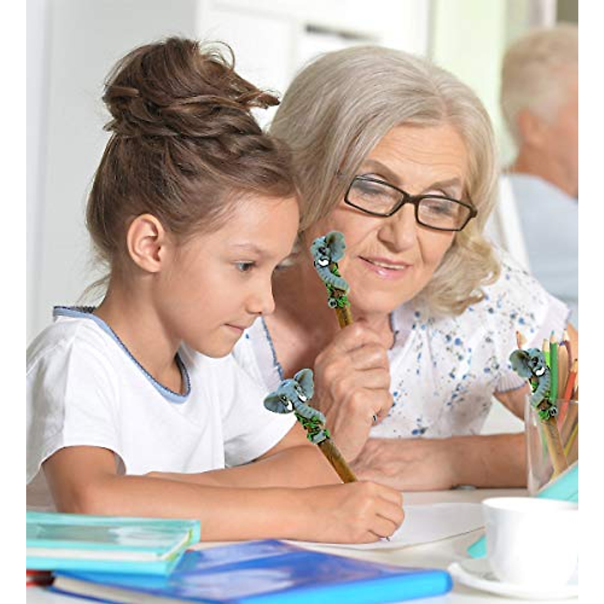 Planet Pens Elephant Novelty Pen - Cute Fun and Unique Kids and Adults Ballpoint Pen, Colorful Zoo Animal Writing Pen Instrument For School and Office