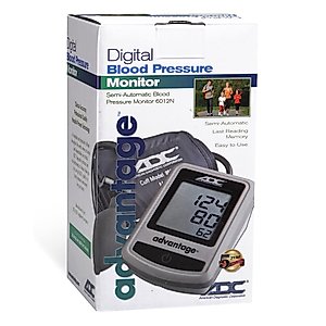 ADC 6012N Advantage Semi-Automatic Digital Blood Pressure Monitor with Storage Case, Adult BP Cuff, Navy