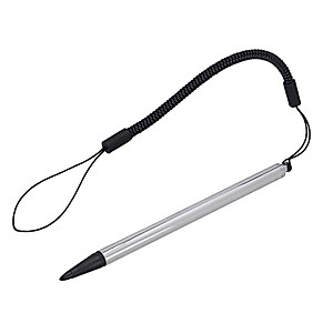 Resistive Pen, High Sensitivity Precision, Universal Pen for, Touch Painting Pen with Spring Rope(Silver)