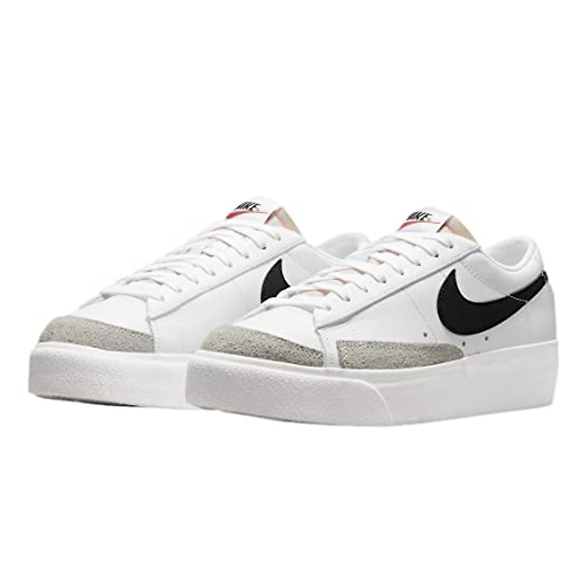 Nike Womens WMNS Blazer Low Platform DJ0292 101 - Size 8W White/Black