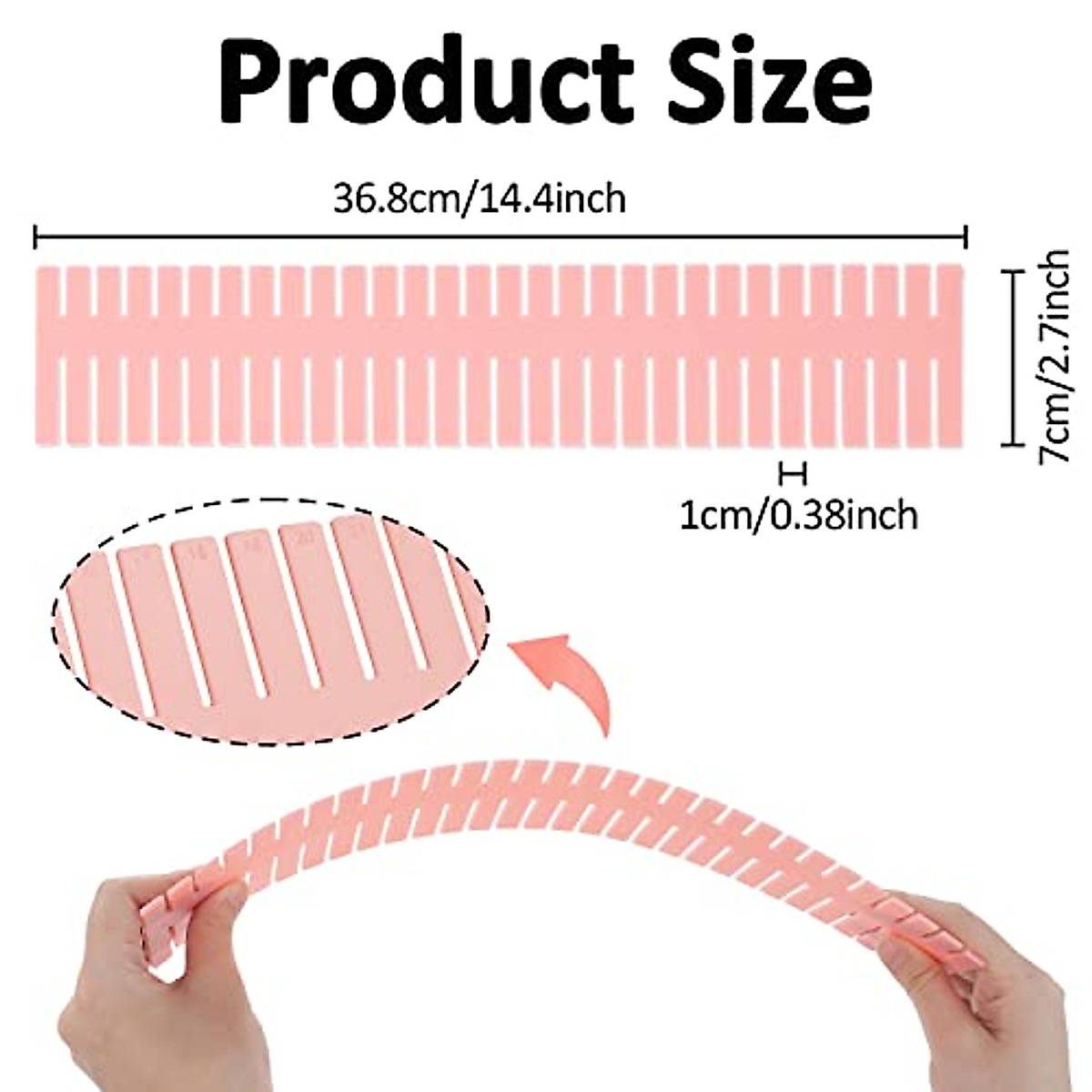 14.5 in Pink DIY Grid Drawer Organizer for Socks, TWUTGAYW 8PC Adjustable Plastic Storage Drawers Divider, Drawer Organizer Grid Dividers, Pink Drawer Partitions for Tie, Bras, Underwear, Makeup