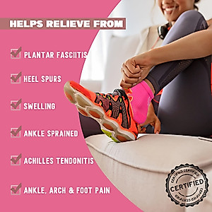 Keskale 3 Pairs Ankle Compression Sleeves for Plantar Fasciitis - Ankle Foot Brace for Injury Recovery, Open toe Neuropathy Socks, Toeless Ankle Compression Socks for Women & Men (Multi, S)