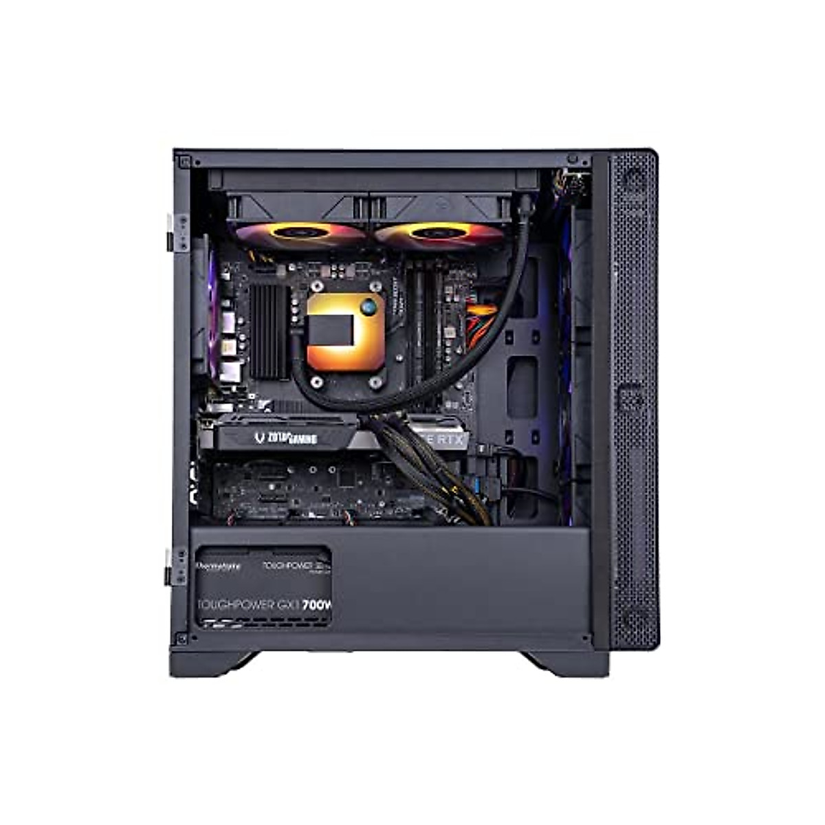 ZOTAC Gaming MEK Hero G1 A5837 Liquid Cooling Gaming PC Desktop AMD Ryzen 7 5800X, GeForce RTX 3070 8GB, 16GB 3200MHz DDR4, 1TB M.2 NVMe SSD, 1TB HDD, WiFi + Bluetooth - ‎GH3070A5800X01BL-U-W2B