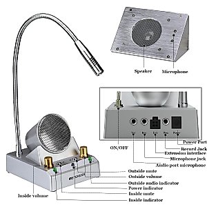 Retekess TW105 Window Speaker,Window Intercom,High Power Speaker,Noise-Free Function,Intercom Speaker for Business, School, Medical Center