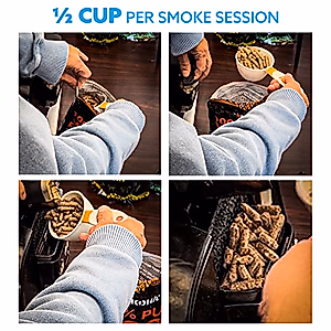 Kona 100% Apple Smoker Pellets, Intended for Ninja Woodfire Outdoor Grill, 2 lb Resealable Bag