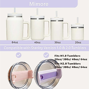 2 Pack Silicone Spill Proof Stopper, Compatible With Stanley Quencher H1.0&2.0 Tumbler 40/30 oz, Leakproof Silicone Seal Kit, Including2*Straw Cover, 2*Straw Hole Seal, 2*Center Shaft Seal