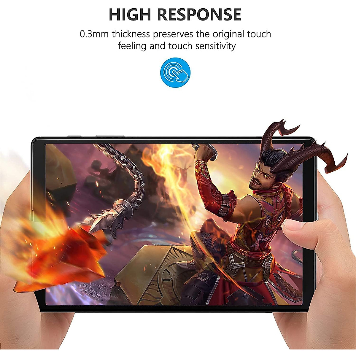 SPARIN 2 Pack Screen Protector for Samsung Galaxy Tab A7 Lite (SM-T220 / T225/T227), Tempered Glass Screen Protector for Galaxy Tab A7 Lite 8.7 Inch, Bubbles-Free