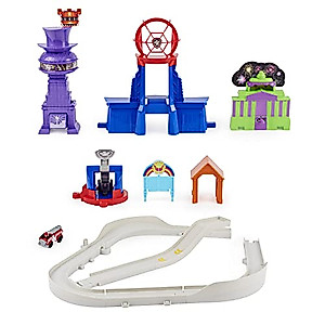 PAW Patrol, True Metal Total City Rescue Movie Track Set with Exclusive Marshall Vehicle, 1:55 Scale, Kids Toys for Ages 3 and up