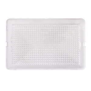 HERCOO LED Clear Dome Light Interior Reading Light Lens White Blubs Housing for E9SZ-13783-A Compatible with Ford Ranger 2004-2011, F250 F350 F450 F550 Super Duty 1999-2004 Aftermarket Replacement