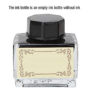 Wal front Quill Pen, European Retro Style Dip Pen Calligraphy Pen Set with 5pcs Stainless Steel Nibs Office Writing Instrument