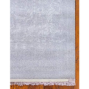 Unique Loom Traditional Classic Intricate Design with Distressed Vintage Detail, Area Rug, 3 ft 3 in x 5 ft 3 in, Purple/Ivory