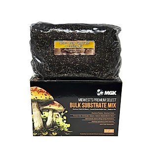 Myco Labs Premium Bulk Mushroom Substrate Mix | Fully Pastuerized | Maximum Yield | for Dung & Grain Loving Mushrooms (5 LBS)