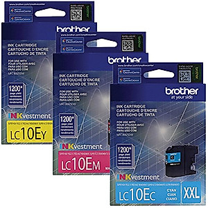 Brother LC10E Extra High Yield Ink Cartridge Set Colors Only (CMY)