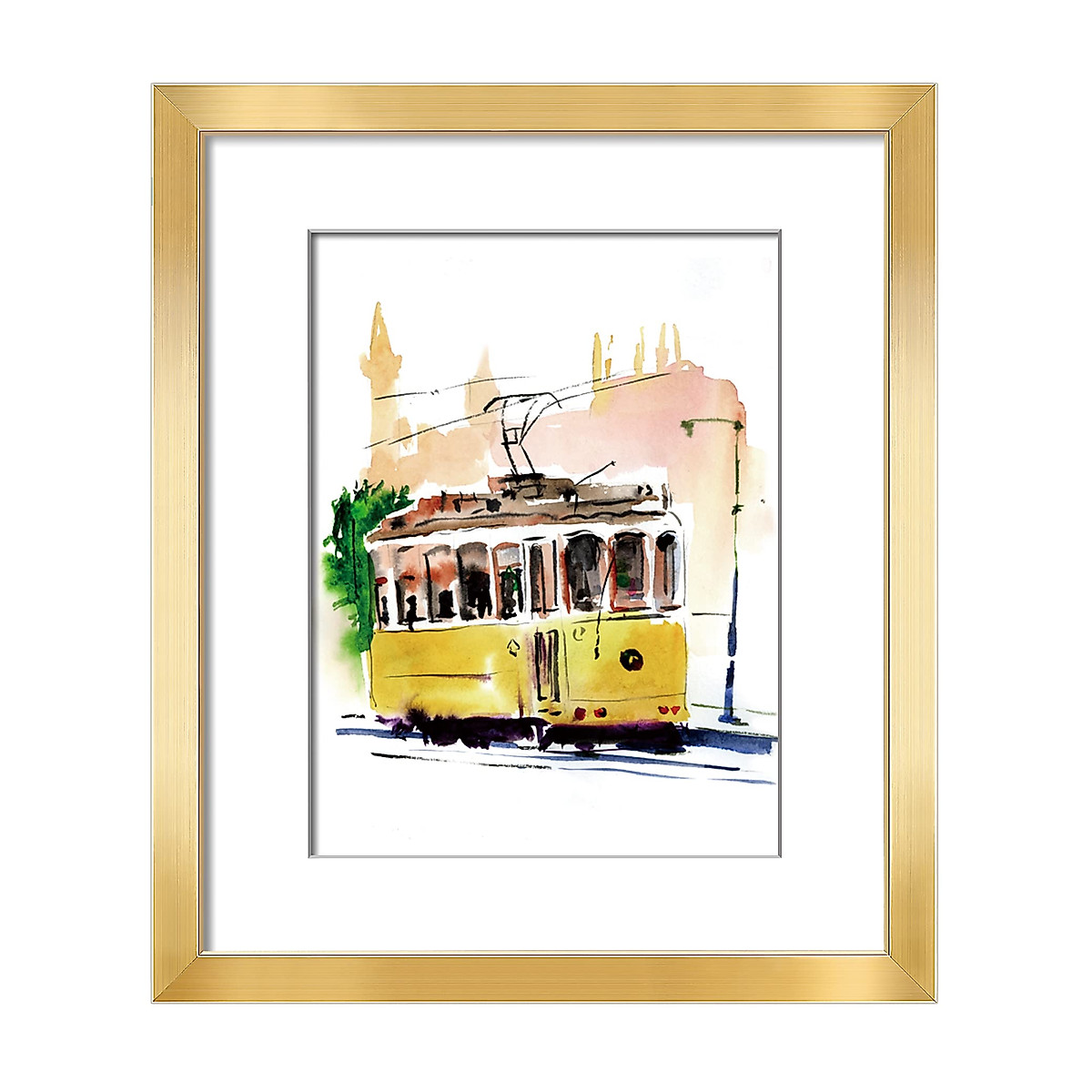 Annecy 11x14 Picture Frames (1 Pack, Gold), Simple Designed Photo Frame, For Pictures 11x14 for Wall Mounting, Classic Simple Home Office Decor