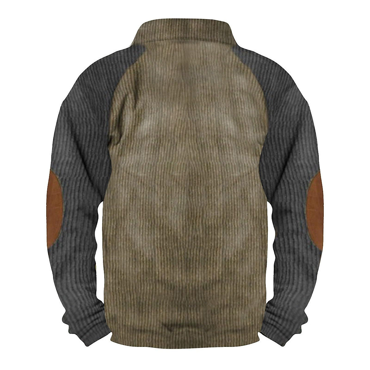 Ymosrh Men Sweatshirts, Casual Quarter Button Pullover Sweatshirt Color Block Fashion Sweaters Tops Ropa Para Gym Hombres Workout Hoodies For Crew Neck White Sweatshirt Sweater (XXL, Army Green)