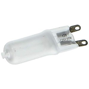 Bulbrite Q60G9FR 120-Volt Halogen JC Type Line Voltage G9 Flat Pin Bulb, Frosted, 60-Watt - Halogen T4