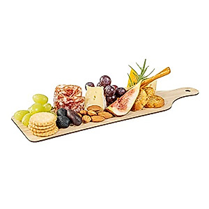 Restaurantware Nature Tek Bamboo Disposable Cheese/Charcuterie Board - 11 3/4" x 3 1/2" - 2 count box