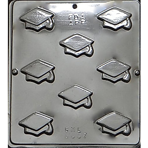 Graduation Cap Bite Size Candy Mold 8007