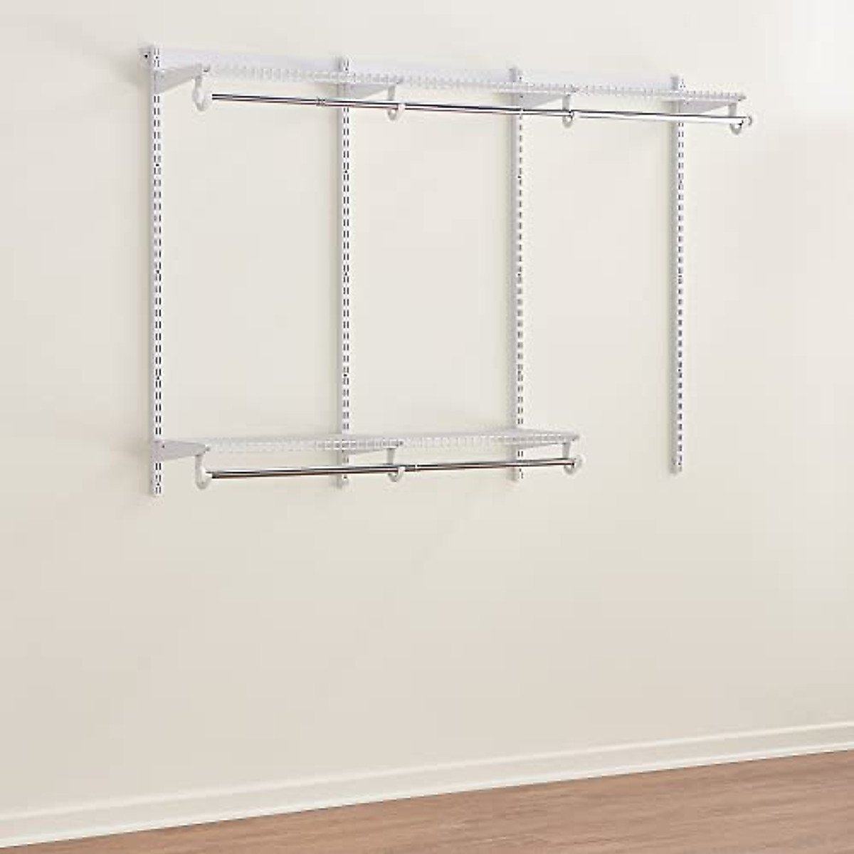 OROXCO 3-6ft Steel Expandable Closet Kit Organization Storage Solution, White