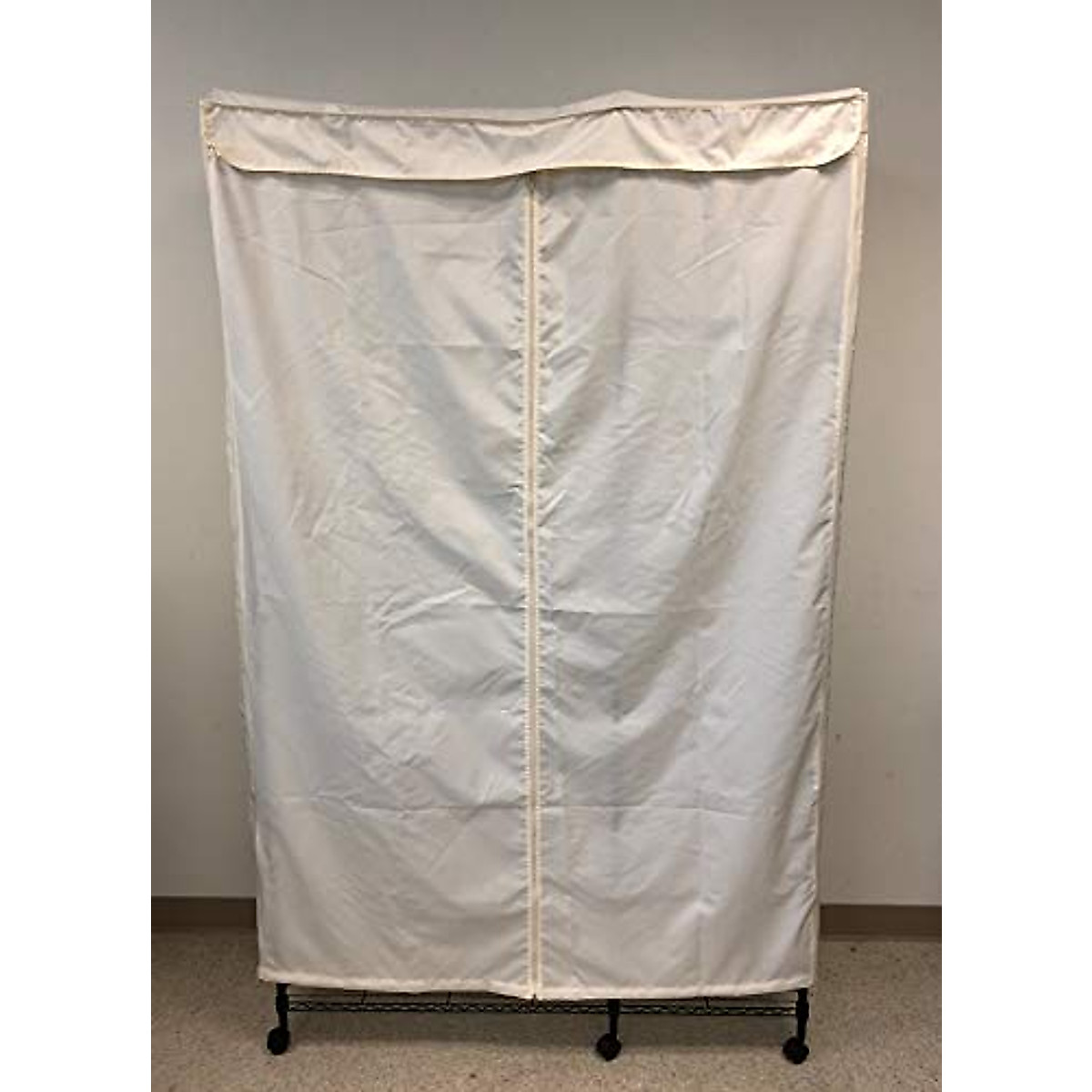Portable Garment Rolling Rack Cover - Protect Your Clothes From Dust Keep Your Room Looking Organized 48"Wx18"Dx72"H (Cover Only)