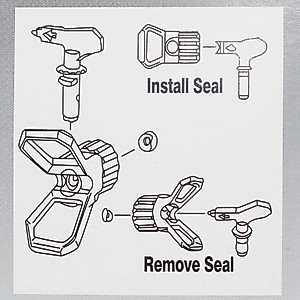 Jewboer 5 Pieces Airless Paint Sprayer Tips for Airless Sprayer, 515 Spray Tip Nozzle