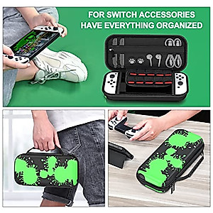 Switch Case Compatible with Nintendo Switch OLED and Nintendo Switch, Switch OLED Case - Portable Hard Shell Travel Switch Carrying Case for Switch OLED Console, Switch Case for Switch Accessories