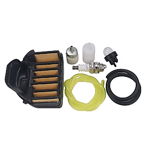 HUYUR Air Filter Fuel Line Filter Tune Up Kit for Husqvarna 455E 455 Rancher 460 461 Replaces 537255701