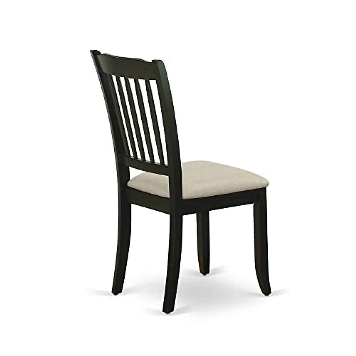 East West Furniture DAC-BLK-C Dining Room Chairs, 21 x 18 x 38