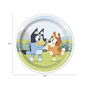 Bluey Birthday Party Supplies | Bluey Decorations | Bluey Plates | Bluey Napkins | Bluey Tableware - Serves 16
