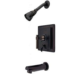 Kingston Brass KB86550ML Milano Tub and Shower Faucet, Oil Rubbed Bronze