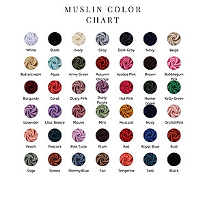 100% Cotton Double Gauze Muslin Fabric by The Yard, Crinkle Fabric, Swaddle Fabric, Cheesecloth Fabric, Choose from 40 Colors (Ivory)