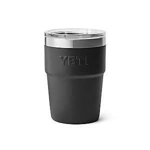 YETI Rambler 16 oz Stackable Tumbler, Vacuum Insulated, Stainless Steel with MagSlider Lid, Black