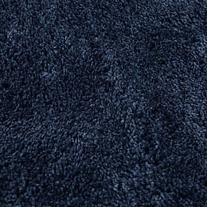 Mohawk Home Machine Washable Bath Navy Blue 1' 11" x 3' 3" Bath Mat Perfect for Your Bathroom