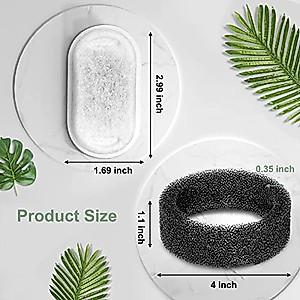 16/32 Pcs Cat Water Fountain Filters, Compatible with Stainless Steel Pet Fountain 8 Filters with 8 Sponges Replacement Filters for Cat Fountain (8 Carbon Filters& 8Sponge Filters)