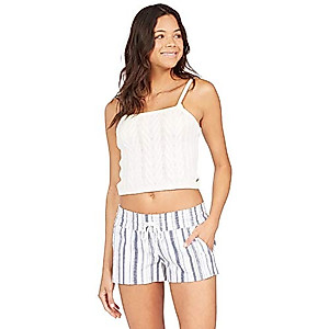 Roxy womens Oceanside Yarn Dye Casual Shorts, Mood Indigo Oceanside 211 Stri, X-Small US