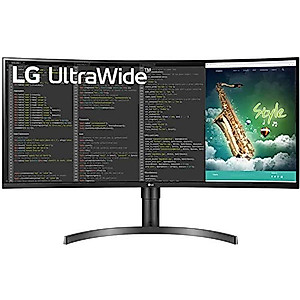 LG 35WN65C-B 35-inch-inch Curved UltraWide QHD HDR Monitor with FreeSync (Renewed)