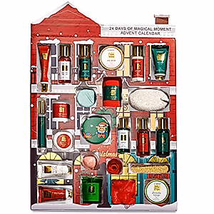 LOVERY 2022 Limited Edition Advent Calendar, Christmas Advent Calendar for Adults, for Women & Men, Stocking Stuffers Ideas, Beauty & Spa Advent Set, Countdown Calendar, 24pc Bath & Body Care
