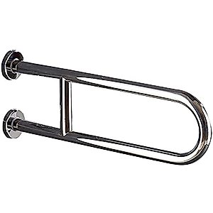 Grab Bars for Bathtubs and Showers, 24" U-shaped Bathroom Grab Bar, 304 Stainless Steel Wall Mount Safety Toilet Handle, Non-slip Balance Bar, Elderly Assist Support Railing, Easy to Grip Safety Showe