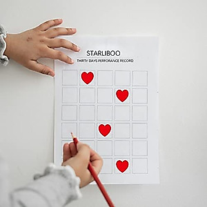 Red Heart Shaped Sticker Labels 1000 pcs, Use for Valentine's Day, Envelopes Gift Packaging, Offices, Bookmarks (1" in Diameter)